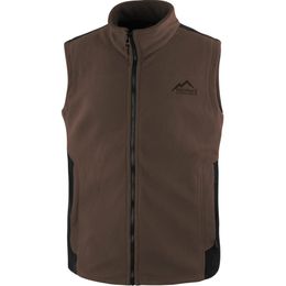 Normani Outdoor Sports Herren Fleeceweste Petawawa in Braun | Gr.: 4XL