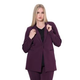 Ulla Popken Jerseyblazer in dunkle pflaume | Gr.: 50-52