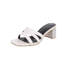 Ital-Design High-Heel Sandalette in Wei&szlig; | Gr.: 39