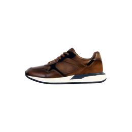 Redskins Niedrige Sneaker aus Paillon-Leder Braun | Gr.: 40
