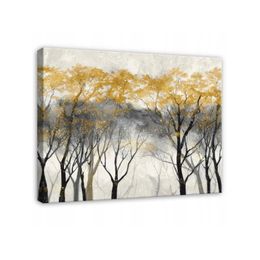 WALLARENA Bild Abstrakt in Golden | Gr.: 40 x 30 cm
