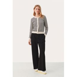 PART TWO Strickjacke TanishaPW Relaxed fit in Whitecap Gray Stripe | Gr.: XL