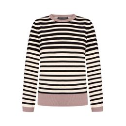 Betty Barclay Feinstrickpullover mit Rundhalsausschnitt in Patch Black/Taupe | Gr.: 42