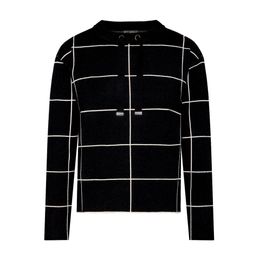 Betty Barclay Strickpullover mit Jacquard in Patch Black/Beige | Gr.: 42