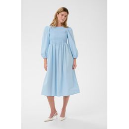 Kaffe Kleid KAmona Regular fit in White Blue Stripe | Gr.: 36