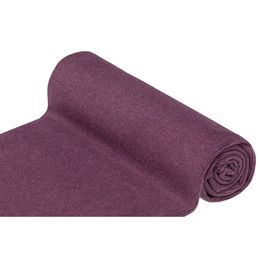 buttinette Rippen-B&uuml;ndchenstoff "Comfort", aubergine-melange