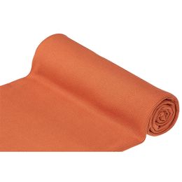 buttinette Rippen-B&uuml;ndchenstoff "Comfort", apricot-orange