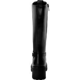 sheego Gro&szlig;e Gr&ouml;&szlig;en Weitschaftstiefel mit Zierschnalle, schwarz, Gr&ouml;&szlig;e 38 - Damen