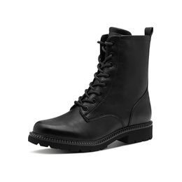 Tamaris Leder-Boots in Schwarz - 28% | Gr&ouml;&szlig;e 39 | Damen-stiefel
