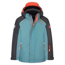 Trollkids Ski-/ Snowboardjacke "Holmenkollen Pro" in T&uuml;rkis - 58% | Gr&ouml;&szlig;e 140 | Kinder-outdoor-jacken