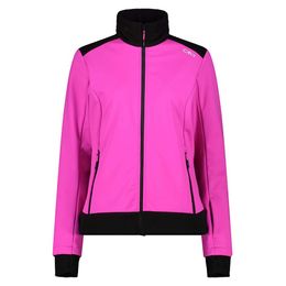 CMP Softshelljacke in Pink/ Schwarz - 52% | Gr&ouml;&szlig;e 46 | Damen-outdoorjacken