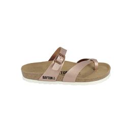 BAYTON Leder-Zehentrenner "Diane" in Kupfer - 52% | Gr&ouml;&szlig;e 36 | Damen-sandalen