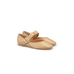 Lloyd Leder-Ballerinas in Beige - 53% | Gr&ouml;&szlig;e 36,5 | Damen-ballerinas