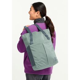 Jack Wolfskin Damen Schultertasche "ZOYA 2IN1 TOTE"gr&uuml;nzinnia, Polyamid, Taschen, 2-in-1 Tragetasche, vielseitig, Organizer innen