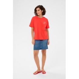 Kaffe T-Shirt kurzarm KAannemette Baggy fit in Poppy Red | Gr.: XS