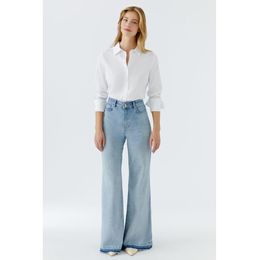 Oui Jeans - Flared fit - in Hellblau - 67% | Gr&ouml;&szlig;e 34 | Damenjeans