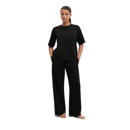 Marc O'Polo MARC O'POLO Damen Rundhalsshirt, Gr. XL, schwarz, Jersey, Obermaterial: 50% Polyester, 43% Modal, 7% Elasthan, Shirts