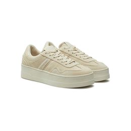Tommy Hilfiger Shoes Leder-Sneakers in Beige - 49% | Gr&ouml;&szlig;e 36 | Damen-sneakers