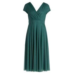 Vera Mont Cocktailkleid im Glitzer-Look in Green/Grey | Gr.: 36