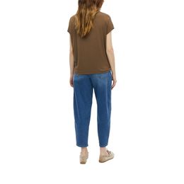 s.Oliver Damen T-Shirtteak braun, Gr. 38, Jersey, Obermaterial: 95% Viskose, 5% Elasthan, Shirts, mit Markenlabel