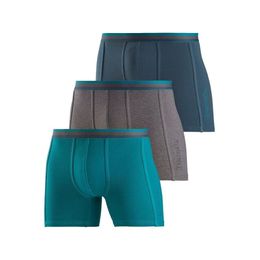 Bench Langer Boxer in dunkelpetrol, anthrazit-meliert, petrol | Gr.: S