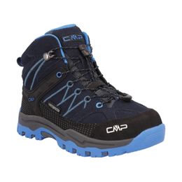 CMP Kinder Wanderschuh "KIDS RIGEL MID WP TREKKING SHOES", Gr. 34b.blau, blaustone, royal blau, Leder, Schuhe, wasserdicht