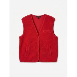 V&eacute;ro Moda Vero Moda Teddyfell Weste in High Risk Red | Gr.: XS
