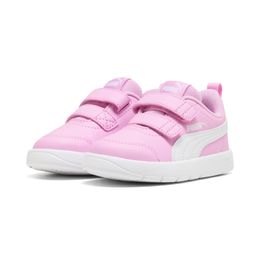 Puma M&auml;dchen Sneaker "COURTFLEX V3 V INF", Gr. 21, rosa, Synthetik, unifarben, Schuhe, f&uuml;r sportliche Aktivit&auml;ten, mit Textil-Innenmaterial,