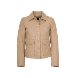Jilani Lederjacke Lammnappa in Beige | Gr.: 38