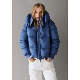 Pepe Jeans Damen Wintermantel "winter coat LAUREN SHORT", blau, Gr. L, 100% Polyester, M&auml;ntel