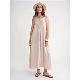 Mixray Kleid Damen Gr&ouml;&szlig;e 38 beige Sommerkleid