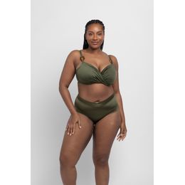 Dorina Damen B&uuml;gel-Bikini-Top "Guarana", gr&uuml;n, Gr. 75, Obermaterial: 73% Polyamid, 22% Elasthan, 5% Polyester, Bikini-Oberteile, leicht gl&auml;nzender