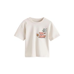 next T-Shirt 'Tom und Jerry' Jungen Gr&ouml;&szlig;e 92 ecru / pastellblau / koralle / schwarz