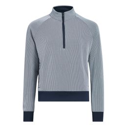 ADIDAS PERFORMANCE Athletic Sweater 'GIRLS TEXTURED QUARTER ZIP' boy size 164 Navy / White