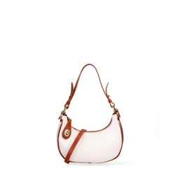 Viola Castellani Schultertasche 'False' Damen Gr&ouml;&szlig;e One Size kastanienbraun / wei&szlig;