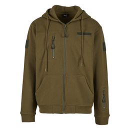 Brandit Herren Neopren-Hoodie "Brandit Tactical Sweat Jacket", gr&uuml;n, Gr. S, unifarben, 100% Nylon, Pullover