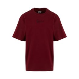 Karl Kani T-Shirt 'Essential' Herren Gr&ouml;&szlig;e S burgunder / schwarz