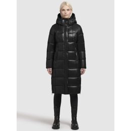 Khujo Damen Steppmantel "SHANE2"schwarz, Gr. L, gl&auml;nzend, 100% Nylon, M&auml;ntel