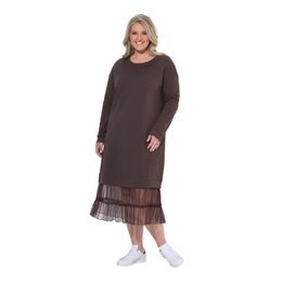 MIAMODA Midikleid in haselnussbraun | Gr.: 52