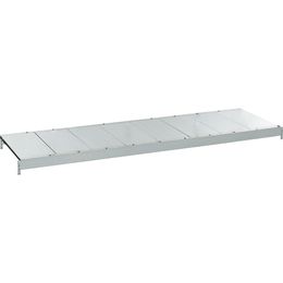 Schulte Weitspannregal-Zusatzebene mit Stahlb&ouml;den, Fachlast 500 kg, Fachbreite 1500 mm, Tiefe 800 mm