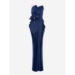 Acob A Porter Abendkleid Damen Gr&ouml;&szlig;e 40 navy Sommerkleid