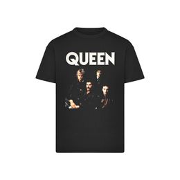 Merchcode T-Shirt 'Queen' Herren Gr&ouml;&szlig;e L kitt / schwarz / wei&szlig;