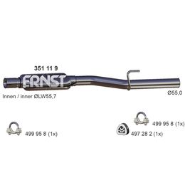 Ernst Mittelschalld&auml;mpfer 351119 f&uuml;r Mercedes