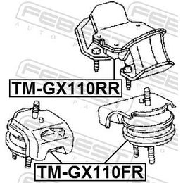 FEBEST Lagerung, Motor tmgx110rr hinten f&uuml;r TOYOTA
