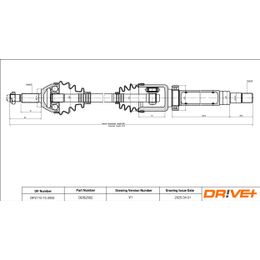 DR!VE+ Antriebswelle dp2110102002 f&uuml;r Ford