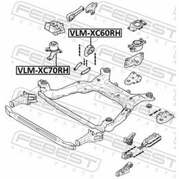 FEBEST Lagerung, Motor vlmxc60rh vorne rechts f&uuml;r Volvo JAGUAR LAND ROVER