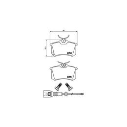 MAGNETI MARELLI Bremsbelagsatz, Scheibenbremse 363700485066 f&uuml;r VW