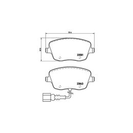 MAGNETI MARELLI Bremsbelagsatz, Scheibenbremse 363700485077 f&uuml;r VW SEAT