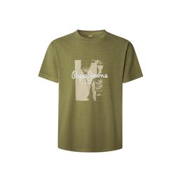 Pepe Jeans T-Shirt 'Murphy' Herren Gr&ouml;&szlig;e M kitt / oliv / wei&szlig;