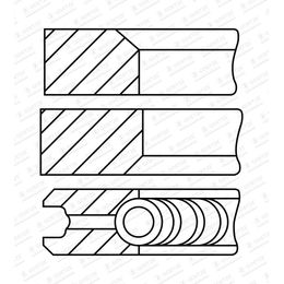 GOETZE ENGINE Kolbenringsatz 0845430000 f&uuml;r Volvo